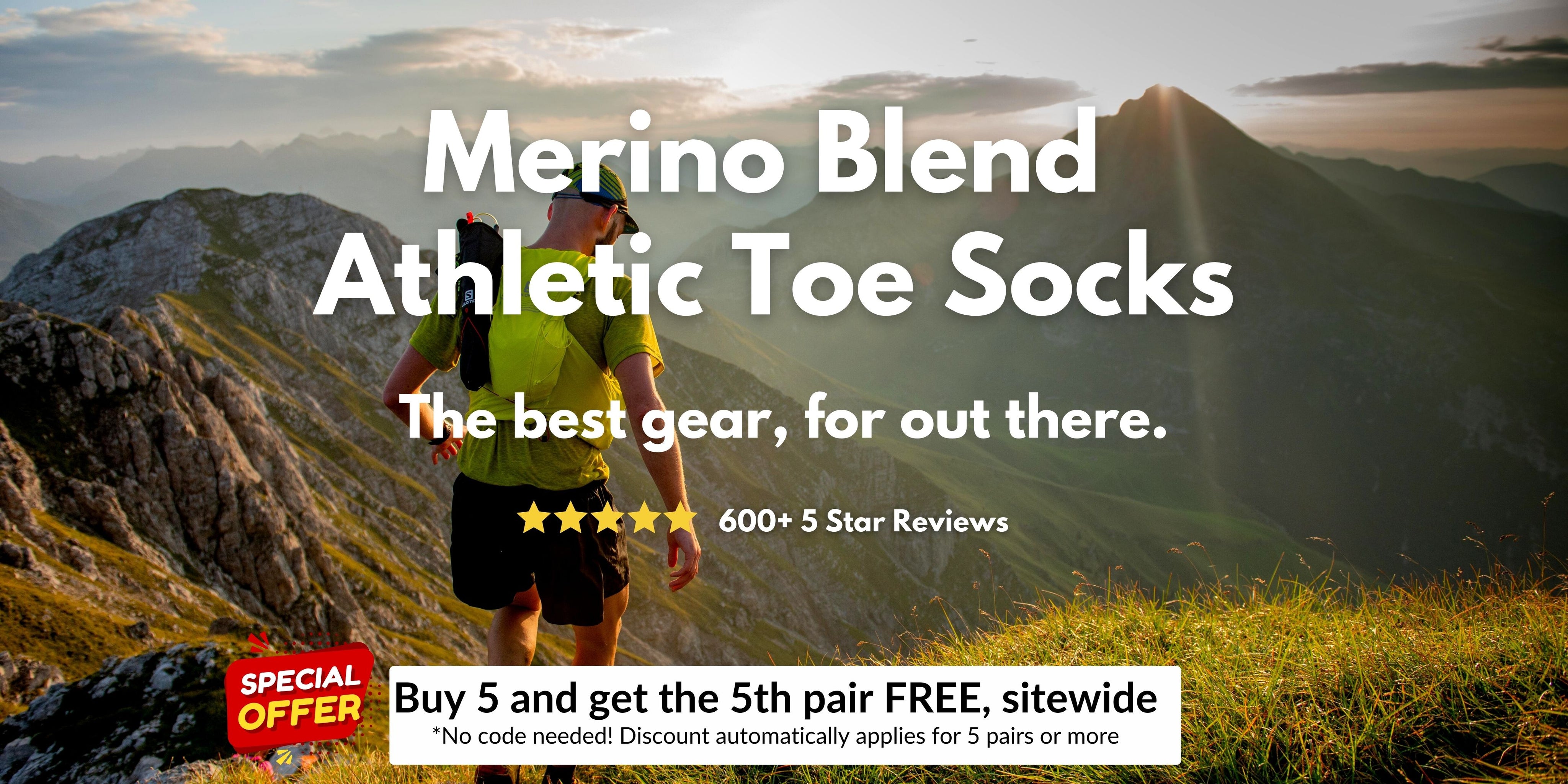 Creepers | Performance Merino Toe Socks